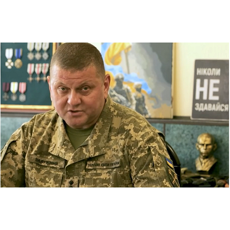 Valeri Zaloujny, commandant en chef des forces armées d'Ukraine, et ...
