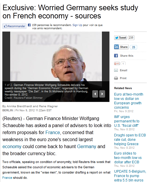 L'Allemagne se prépare à l'implosion économique française - AgoraVox le ... L'Allemagne se prépare à l'implosion économique française - AgoraVox le ...